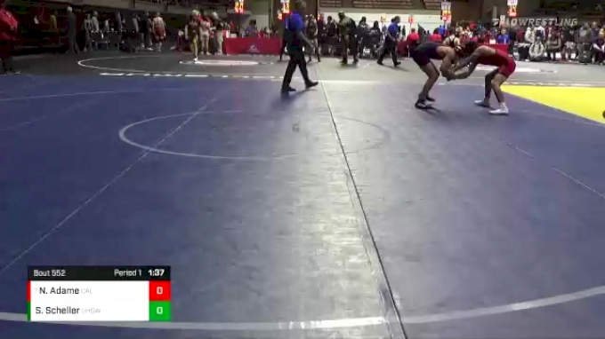 138 lbs Champ. Round 1 - Noah Adame, California vs Seth Scheller, Ukiah ...