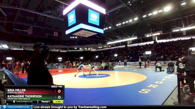 Girls 140 lbs Champ. Round 1 - Katharine Thompson, Mountain View (Girls ...