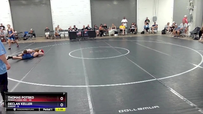 110 lbs 2nd Wrestleback (16 Team) - Thomas Potsko, Pennsylvania Red vs ...
