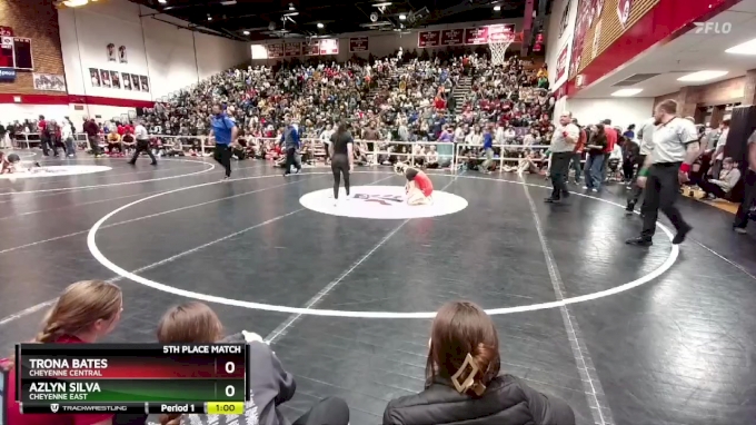 110 lbs 5th Place Match - Azlyn Silva, Cheyenne East vs Trona Bates ...