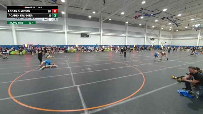 190 lbs Cons. Round 3 - Caden Krueger, Unattached vs Logan Simpson ...