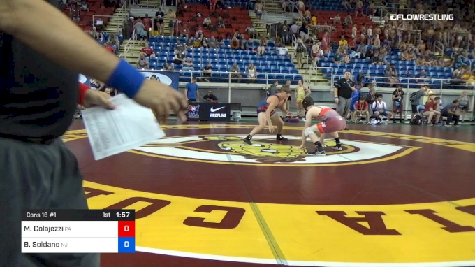 170 lbs Cons 16 #1 - Matt Colajezzi, Pennsylvania vs Brian Soldano, New ...