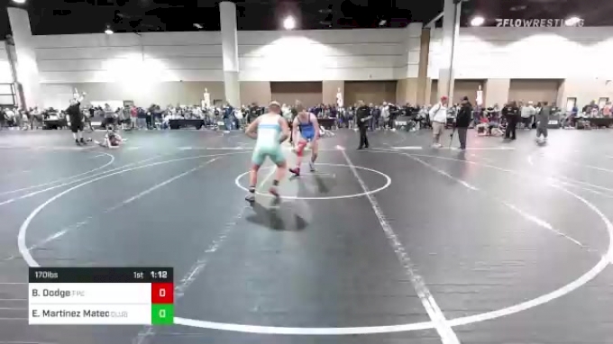 170 lbs Quarterfinal - Bryce Dodge, Fpc vs Erick J. Martinez Mateo ...