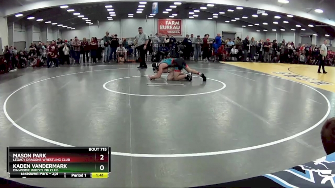 150 lbs Champ. Round 2 - Mason Park, Legacy Dragons Wrestling Club vs ...