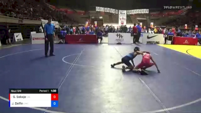 58 lbs Round 1 - Seth Sobaje, California vs Joshua Delfin, Driller ...