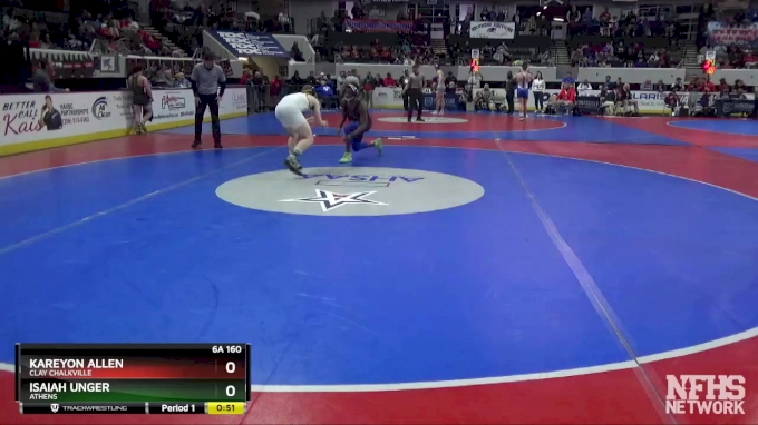 6A 160 lbs Cons. Semi - Isaiah Unger, Athens vs Kareyon Allen, Clay ...