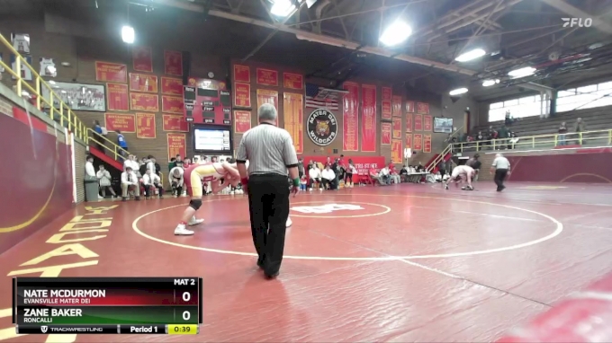 285 lbs 3rd Place Match - Nate McDurmon, Evansville Mater Dei vs Zane ...