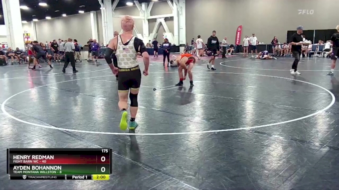 175 lbs Round 6 (10 Team) - Henry Redman, Fight Barn WC vs Ayden Bohannon, Team Montana Willston