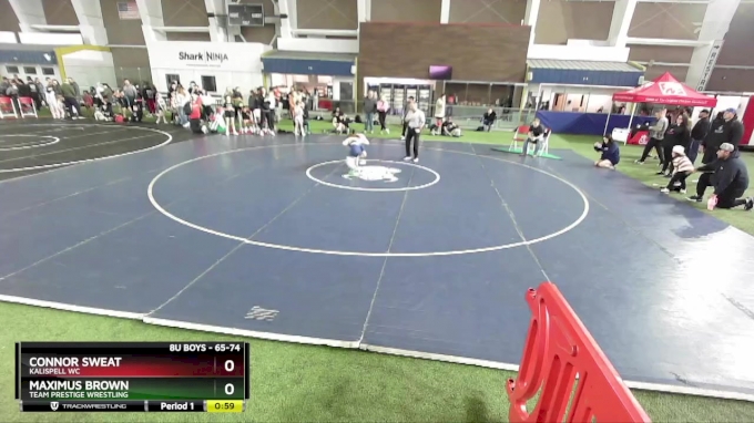 65-74 lbs Quarterfinal - Connor Sweat, Kalispell WC vs Maximus Brown ...