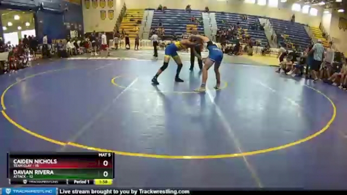 138 lbs Round 4 (8 Team) - Caiden Nichols, Team Clay vs Davian Rivera ...