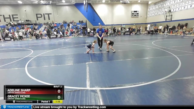 57 lbs Round 1 - Adeline Sharp, Uintah Wrestling vs Gracey Mckee ...