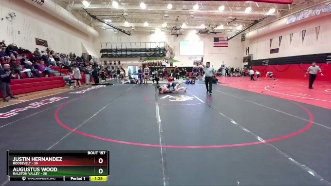 161-171 lbs Round 2 - Justin Hernandez, Roosevelt vs Augustus Wood ...