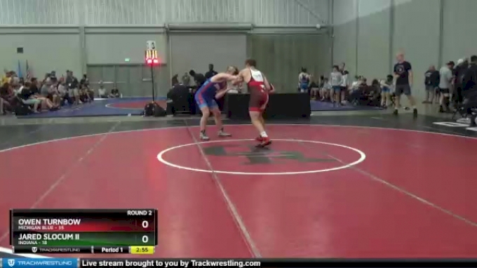 182 lbs Round 2 (8 Team) - Owen Turnbow, Michigan Blue vs Jared Slocum ...