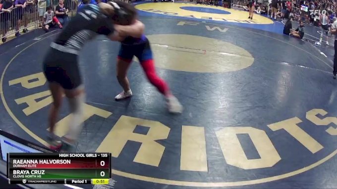 135 lbs Cons. Semi - Braya Cruz, Clovis North HS vs Raeanna Halvorson ...