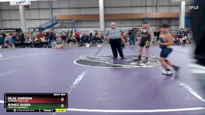 115 lbs Round 5 - Romeo Barba, Fighting Squirrels vs Silas Johnson, Hi Desert Mat Club