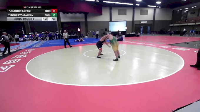 285 lbs Cons. Round 2 - Roberto Galvan, Pampa vs Joaquin Lopez, El Paso ...