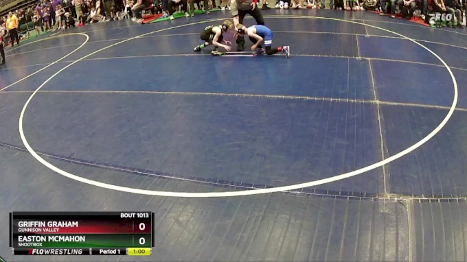 56 lbs Champ. Round 1 - Easton McMahon, Shootbox vs Griffin Graham ...
