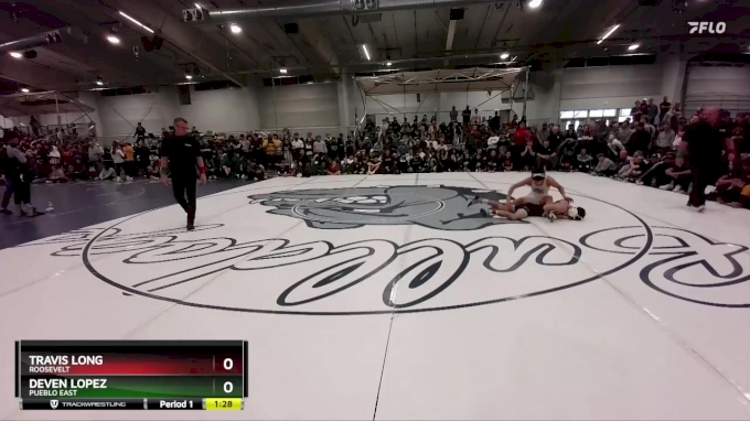 132 lbs 1st Place Match - Deven Lopez, Pueblo East vs Travis Long ...