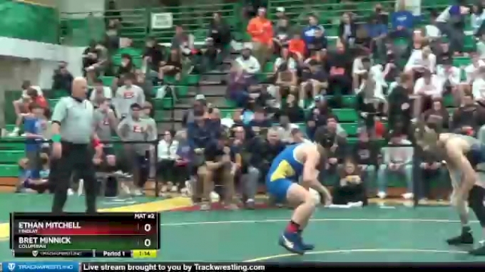 138 lbs Champ. Round 1 - Bret Minnick, COLUMBIAN vs Ethan Mitchell, FINDLAY