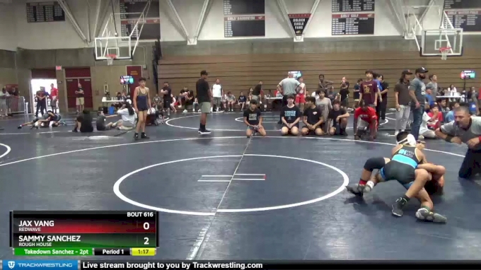 89 lbs 1st Place Match - Jax Vang, REDWAVE vs Sammy Sanchez, Rough House