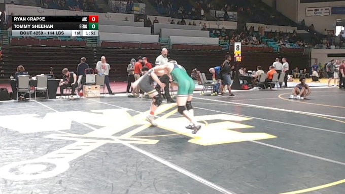 144 lbs Consi Of 8 #2 - Ryan Crapse, Aiken vs Tommy Sheehan, Bishop England