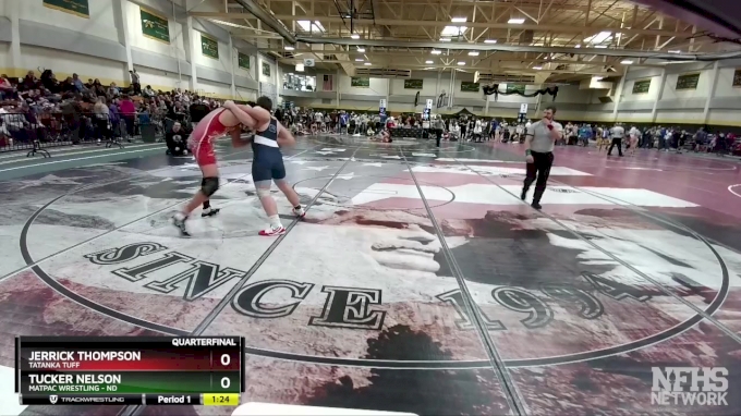 195 lbs Quarterfinal - Jerrick Thompson, Tatanka Tuff vs Tucker Nelson ...