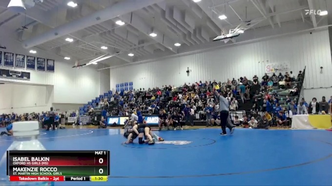 100 lbs Semifinal - Makenzie Rocco, St. Martin High School Girls vs ...