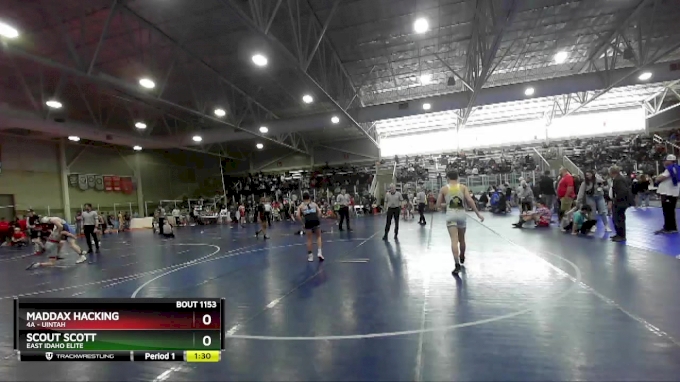 112 lbs Semifinal - Maddax Hacking, 4A - Uintah vs Scout Scott, East ...