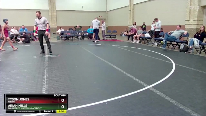 88 lbs Round 3 - Ariah Mills, Roundtree Wrestling Academy vs Tyson ...