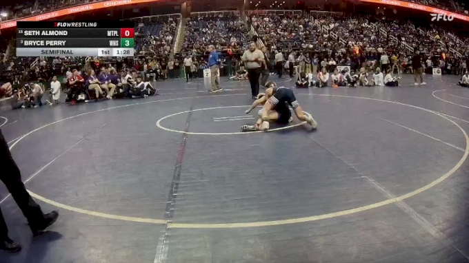 2A 126 lbs Semifinal - Bryce Perry, Washington High School vs Seth ...
