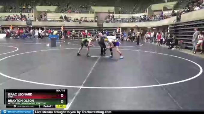 100 lbs Champ. Round 1 - Braxton Olson, Wittenberg-Birnamwood Wrestlin ...