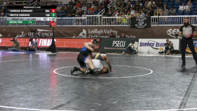 141 lbs 3rd Place - Jordan Soriano, Drexel vs Bryce Kresho, Franklin ...