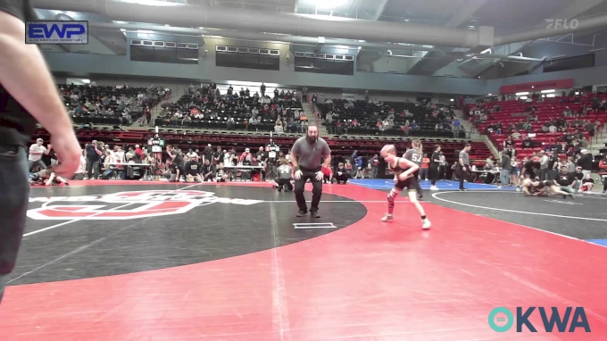 58 lbs Consolation - Cash Bayer, Broken Arrow Wrestling Club vs Sawyer ...
