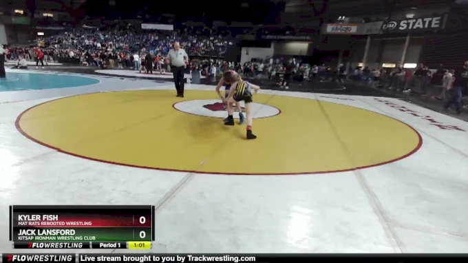 100 lbs Champ. Round 1 - Kyler Fish, Mat Rats Rebooted Wrestling vs ...