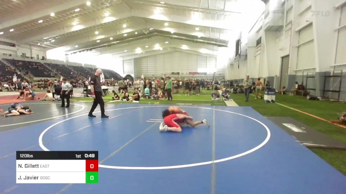 120 lbs Consi Of 8 #2 - Nash Gillett, East Valley WC vs Jaiden Javier ...