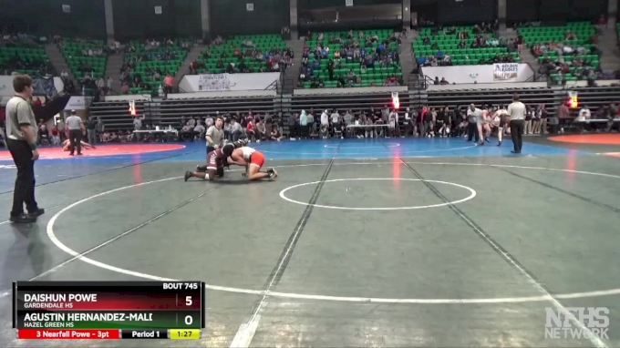 6A 165 lbs Semifinal - Daishun Powe, Gardendale Hs vs Agustin Hernandez ...