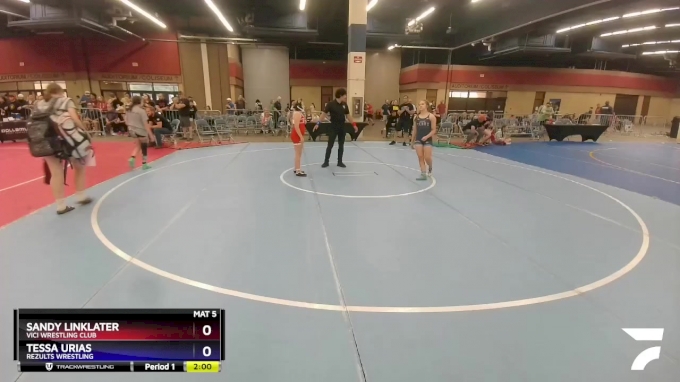 110 lbs Quarterfinal - Sandy Linklater, Vici Wrestling Club vs Tessa ...