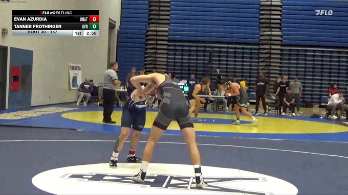 157 lbs Champ. Round 1 - Tanner Frothinger, Brunson UVRTC vs Evan ...
