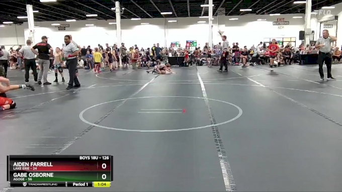 126 lbs Quarterfinal - Gabe Osborne, Agoge vs Aiden Farrell, Lake Erie