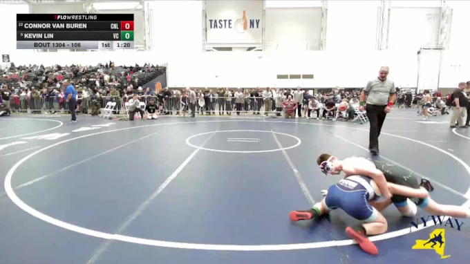 106 lbs Champ. Round 2 - Kevin Lin, VHW Club vs Connor Van Buren, Club ...