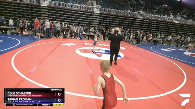 40 lbs Semifinal - Cole Schaefer, Green River Grapplers Wrestling vs ...