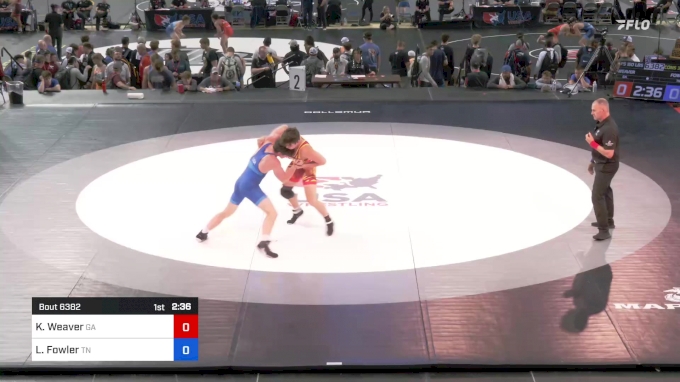 160 lbs Cons 32 #2 - Konlin Weaver, Georgia vs Logan Fowler, Tennessee