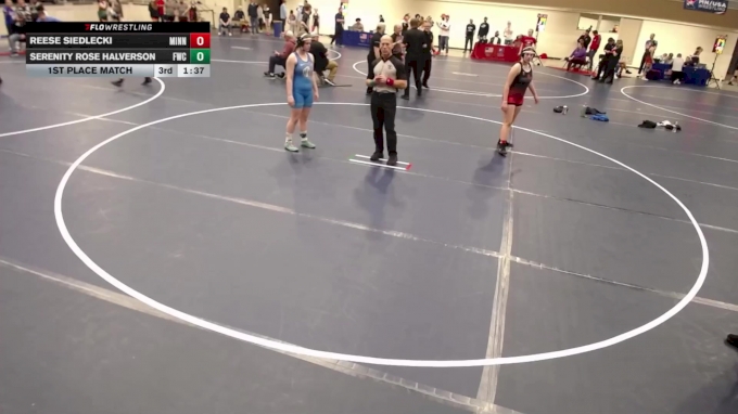 14U GIRLS - 165 lbs 1st Place Match - Paige Washburn, Rum River ...