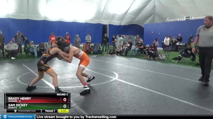 88 lbs Round 2 (10 Team) - Sam Dickey, Bandits vs Brady Henry, Warner