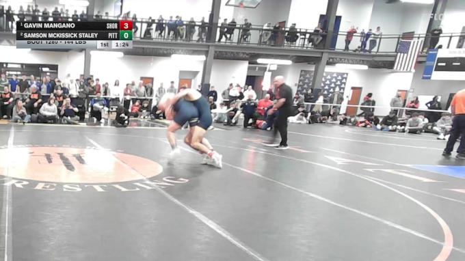 144 lbs Final - Gavin Mangano, Shoreham-wading River vs Samson ...
