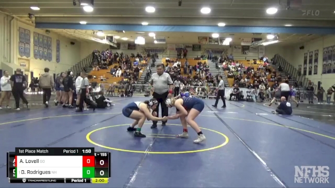 155 lbs 1st Place Match - Duda Rodrigues, Newport Harbor vs Alyssa ...