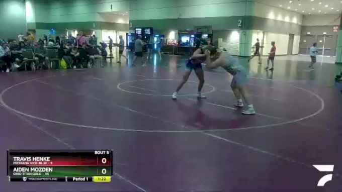 220 lbs Round 2 (6 Team) - Aiden Mozden, Ohio Titan Gold vs Travis ...