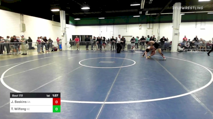182 lbs Consi Of 64 #2 - Jerrel Baskins, GA vs Tre Wilfong, NC