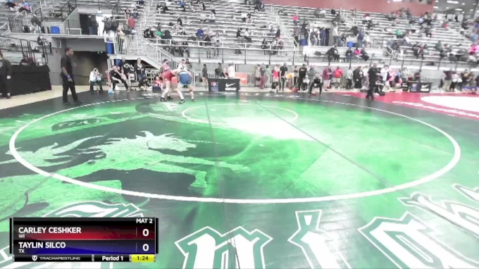 65 lbs Champ. Round 3 - Carley Ceshker, WI vs Taylin Silco, TX