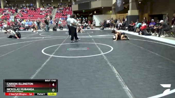 135 lbs Cons. Round 5 - Carson Ellington, Lion Elite vs Nickolas ...